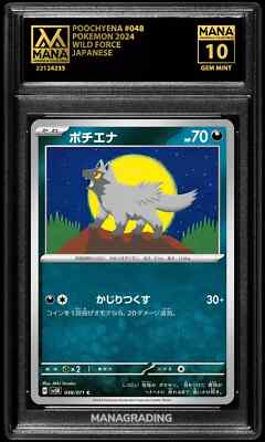 Pokemon POOCHYENA #048 WILD FORCE MANA 10 GEM MINT PSA 10 BGS -AI GRADE ...