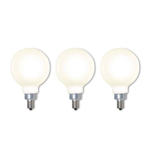 Bulbrite 40-Watt G16 Milky Dimmable (E12) Candelabra Screw Base ...