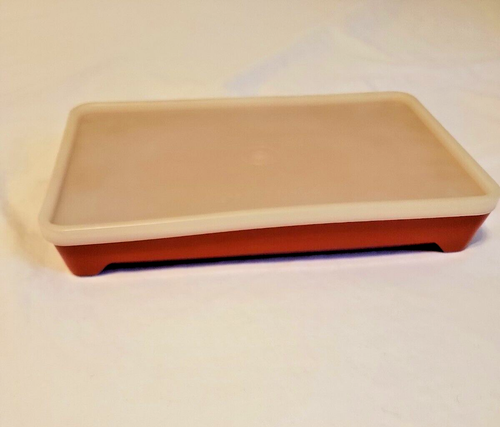 Vintage Tupperware Storage Container with Lid 1292-7 Flat Hot Dog ...