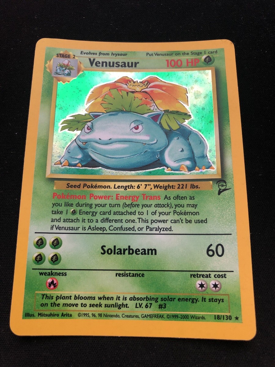 Venusaur Solarbeam Venusaur Base Set Holo Pokemon Karte 15/102 Mint Im