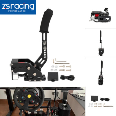 SIM Drift Game Steering Wheel USB Handbrake Racing Simulator Pressure ...