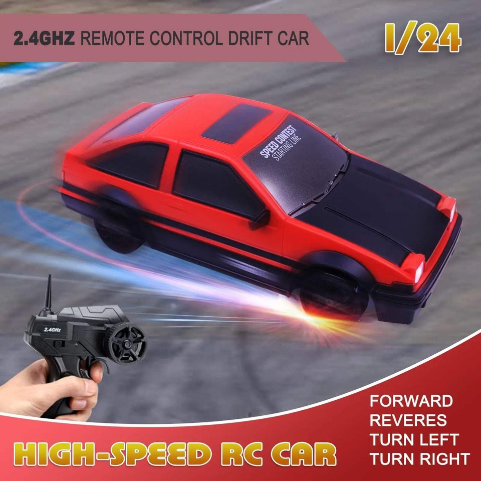 RC Drift Car Toyota AE86 2.4G Radio Control Drift Car 4WD Vehicle Model ...