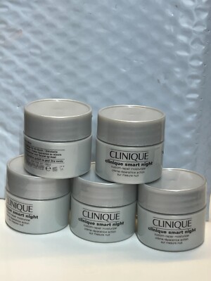 5 X CLINIQUE SMART NIGHT CUSTOM REPAIR MOISTURIZER CREAM - DRY ...