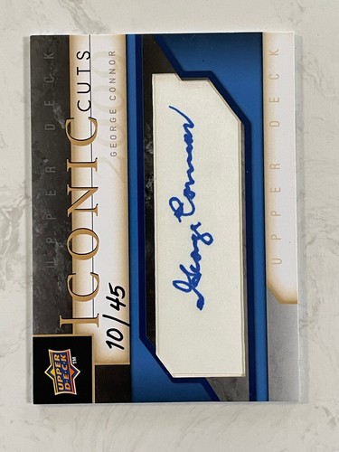 2009 UD Iconic Cuts GEORGE CONNOR AUTO /45 Legends Autograph Bears | eBay