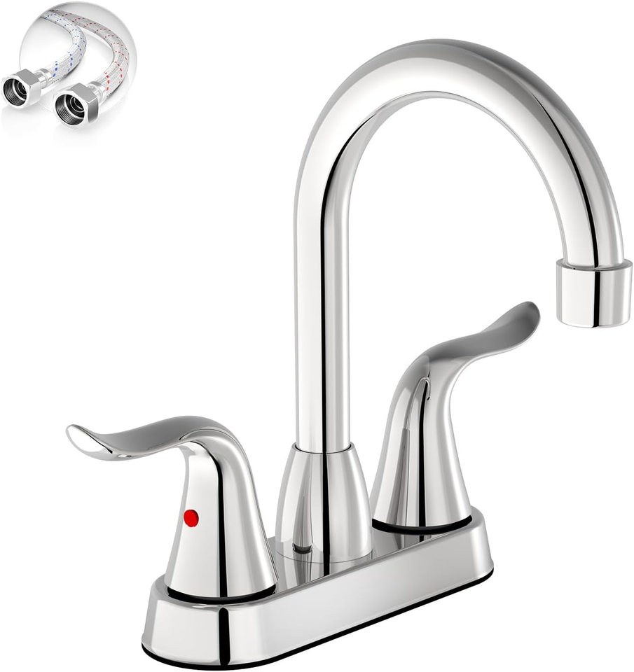 Commercial Bar Sink Faucet 4 In Center Deck Mount Utility Laundry ...