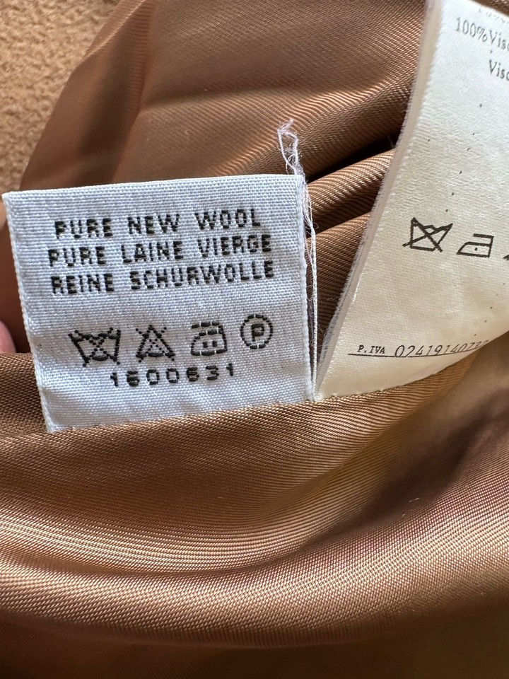 Pura Lana Vergine Wool Mark Coat Women’s 42/M 100% Virgin Wool Italy ...