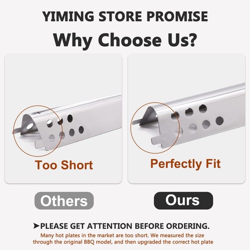 Yiming® Grill Replacement 2 Burner Parts for Char-Broil 475, 463673519 ...