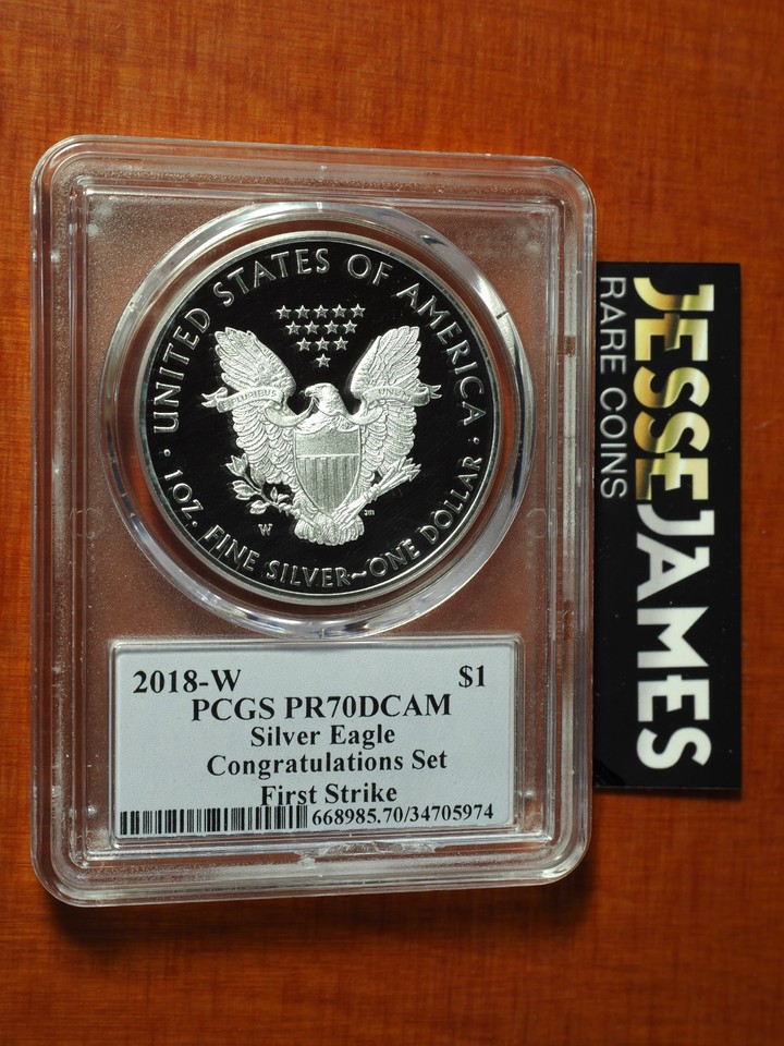 2018 W PROOF SILVER EAGLE PCGS PR70 DCAM FS CLEVELAND FROM ...
