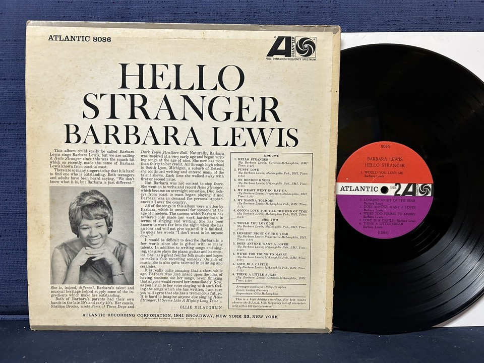 Barbara Lewis - Hello Stranger - 1963 - Atlantic Label - Mono | eBay
