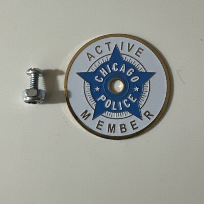 Chicago Police Car Active Member License Plate Medallion CPD With ...