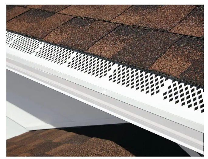 (Pack Of 20) 3ft. Snap-In White Vinyl Gutter Guard Cover Leaf Debris ...