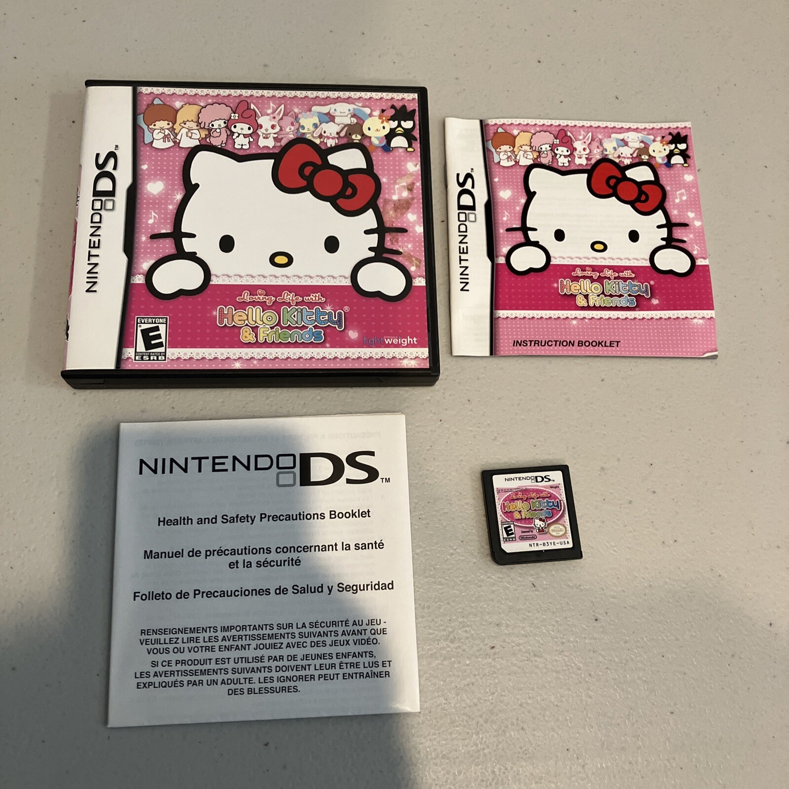 Hello Kitty Nintendo DS Loving Life With Hello Kitty & Friends Complete ...