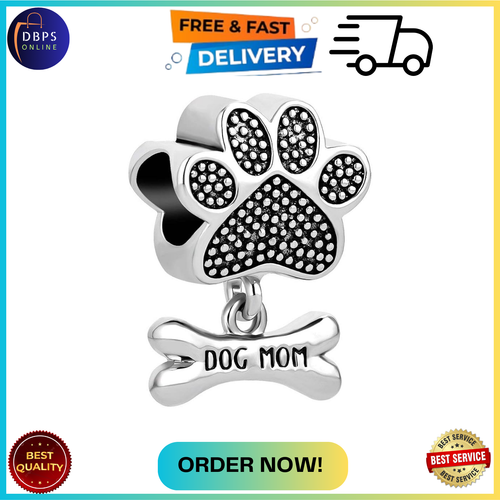 Pandora Charms Bracelet Dog Mom Charm Authentic 925 Silver Charm Pet ...