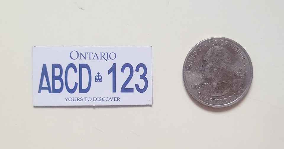 Ontario Canada License Plate Refrigerator Magnet Rubber New Free ...