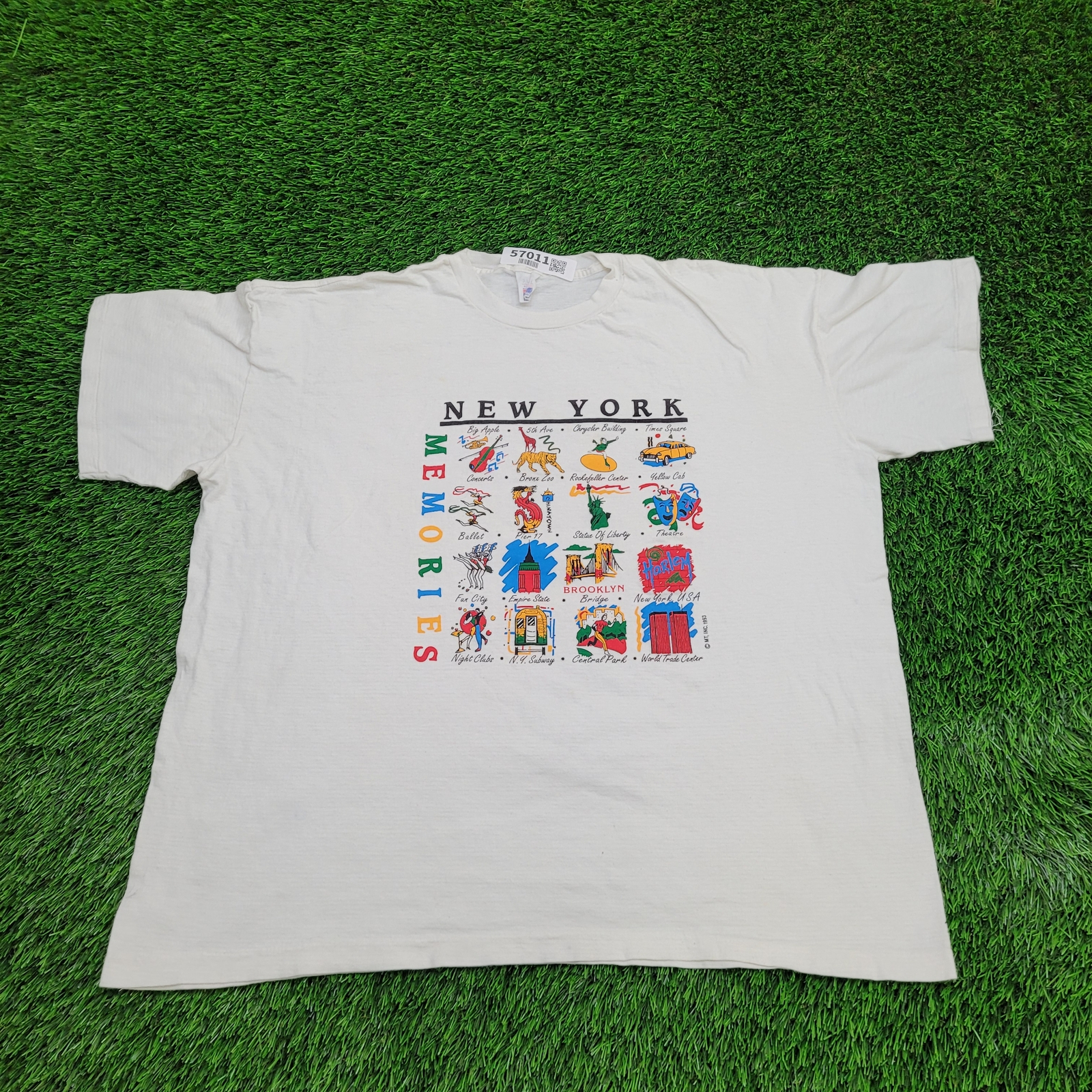 Vintage 1993 New-York City Landmarks Shirt Womens XL-… - Gem