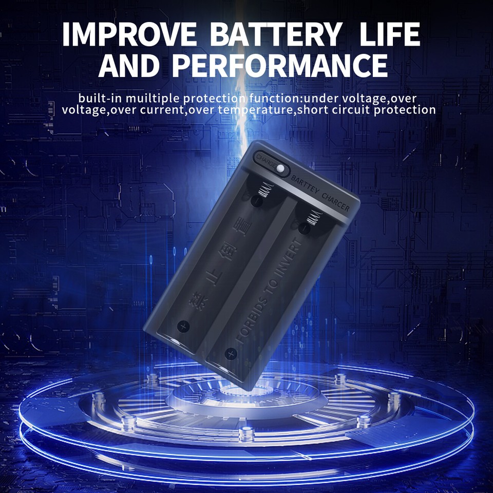 Smart Battery Charger 1/2/4/6/10 Slot For 16340 RCR123 3.7V Rechargeable Battery | eBay