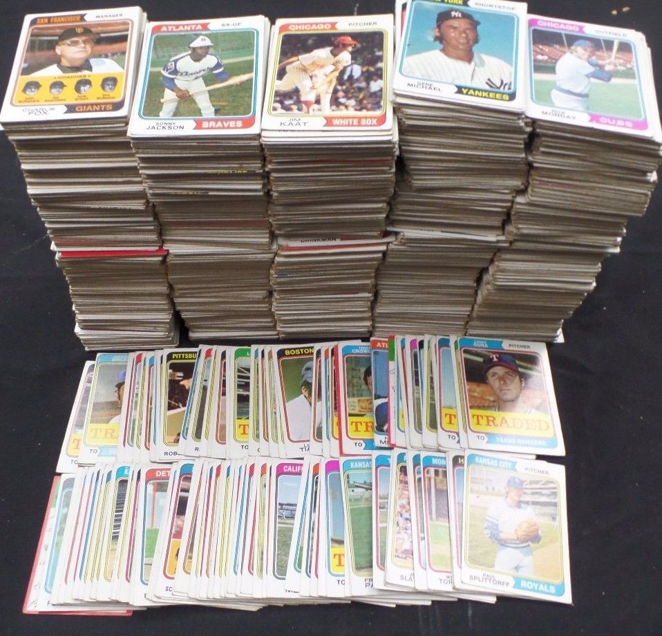 1974 Topps Baseball Commons, Starter/Partial Set, VG, Lot of 2250+ | eBay