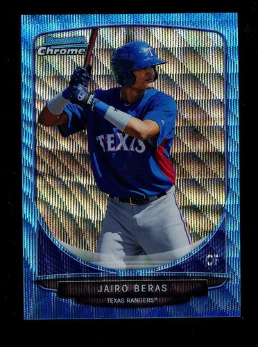 JAIRO BERAS ⚾ 2013 Bowman Chrome #BCP105 Blue Wave Refractor Rangers | eBay