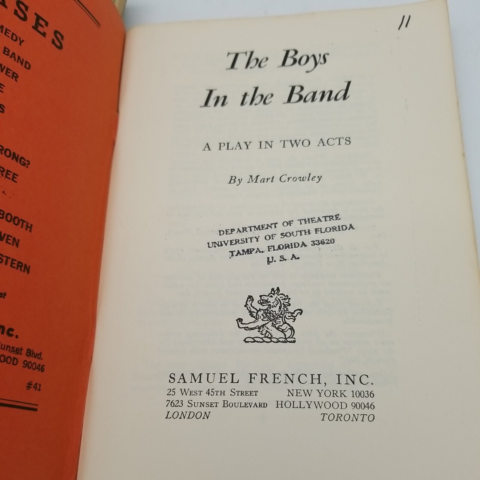 Lot of 5 Samuel French Play Script Books Acting Drama Comedy Vintage ...