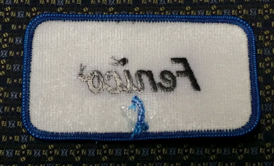 FENICO NAME TAG BLUE AND WHITE Iron or Sew-On Patch | eBay