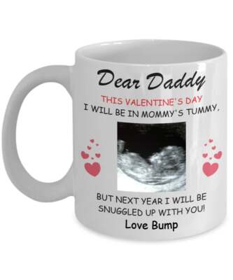 Valentines Day Gift For Daddy Customized Coffee Mug From Baby Bump Gift ...
