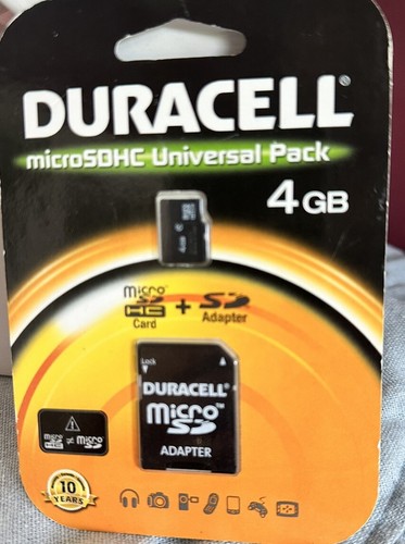 Duracell Micro SDHC Universal Pack Flash Memory SD Adapter 4gb NEW | eBay