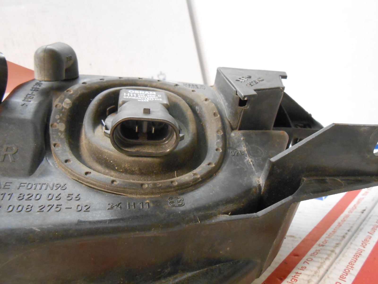 MERCEDES PASSENGER SIDE FOG LIGHT LAMP 2118200656 / 2118200656 Ri0845 ...