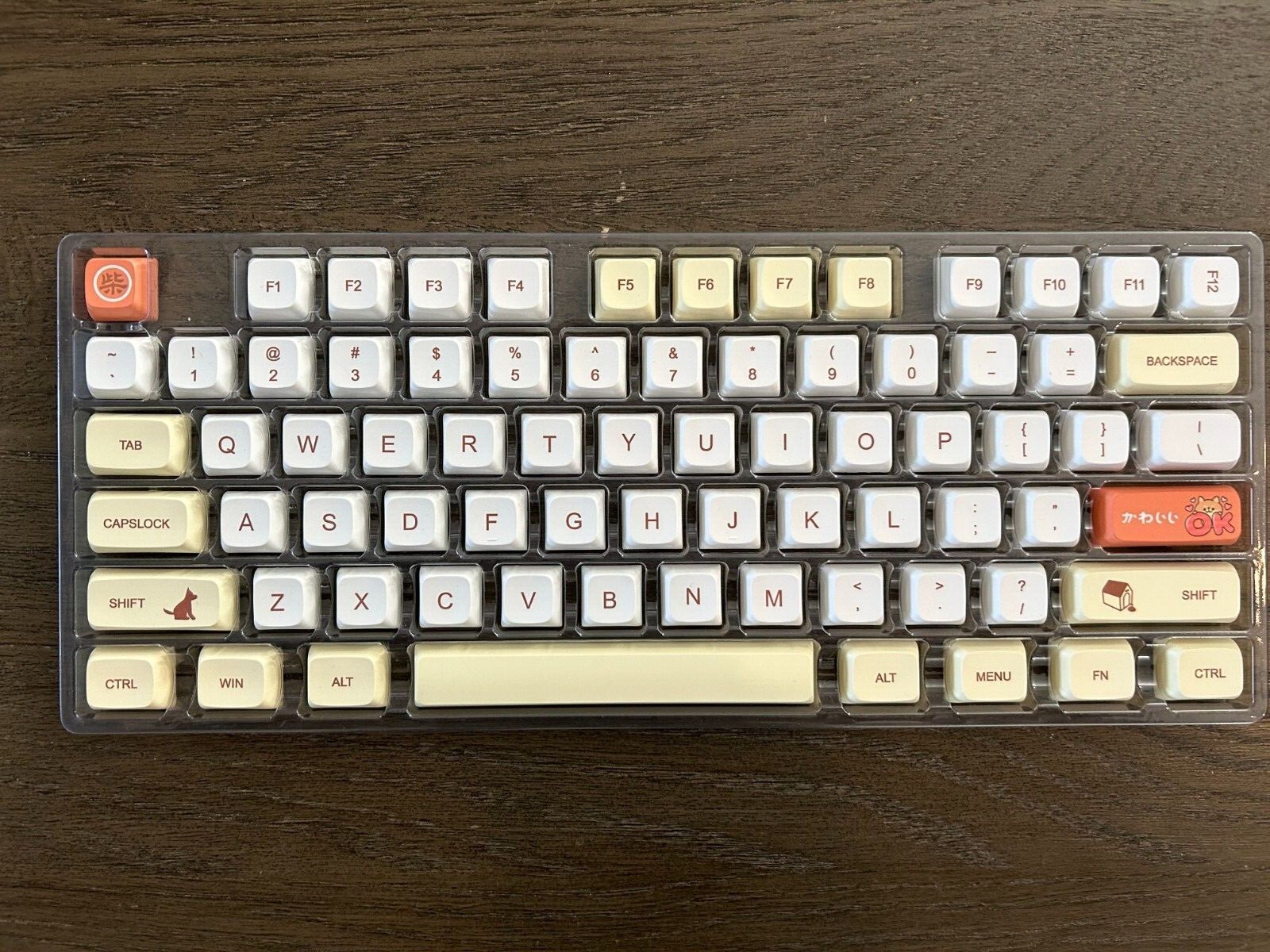 Shiba Inu Keycap Set Mechanical Keyboard - 139-piece Orange, Yellow ...