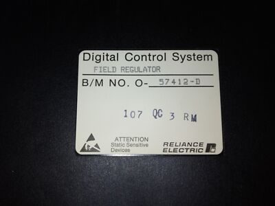 RELIANCE ELECTRIC FIELD REGULATOR 57412-D | eBay