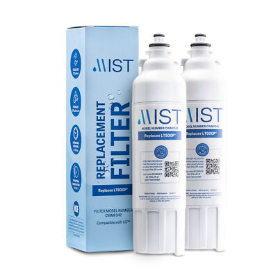 Mist Water Filter Replacement Compatible With: LG ADQ73613401 LT800P, 2 ...