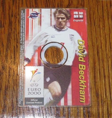 DAVID BECKHAM EURO 2000 CD Collectors Card - Serious Global England ...