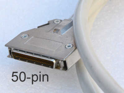 SCSI Cable half Pitch - 50-PIN SCSI Plug Scanner HDD Zip #7 | eBay