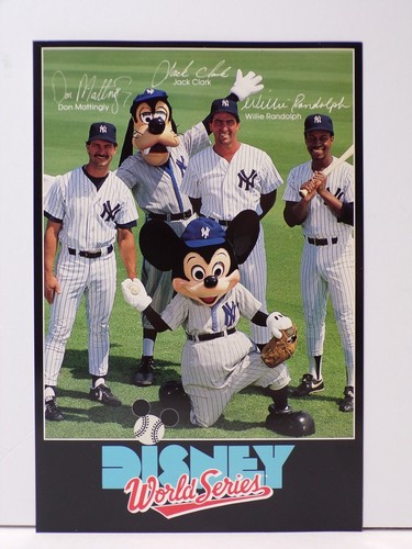 Disney World Series Don Mattingly & Mickey Mouse 1985 Souvenir Photos ...