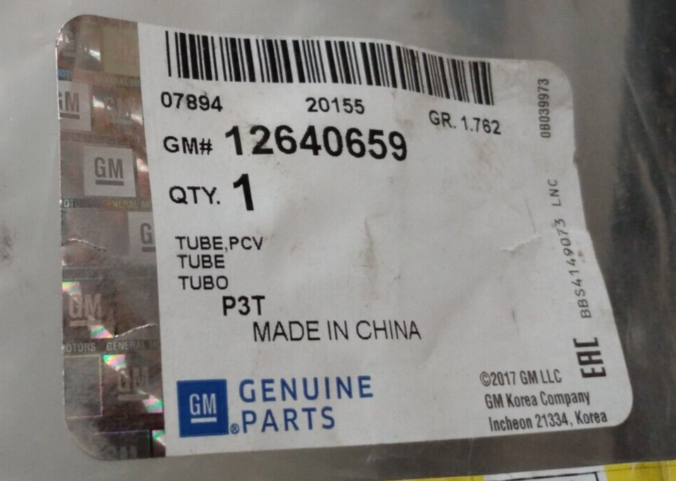 ** GM OEM 16-18 Cruze Air Cleaner Intake-PCV Valve Tube Hose 12640659 ...