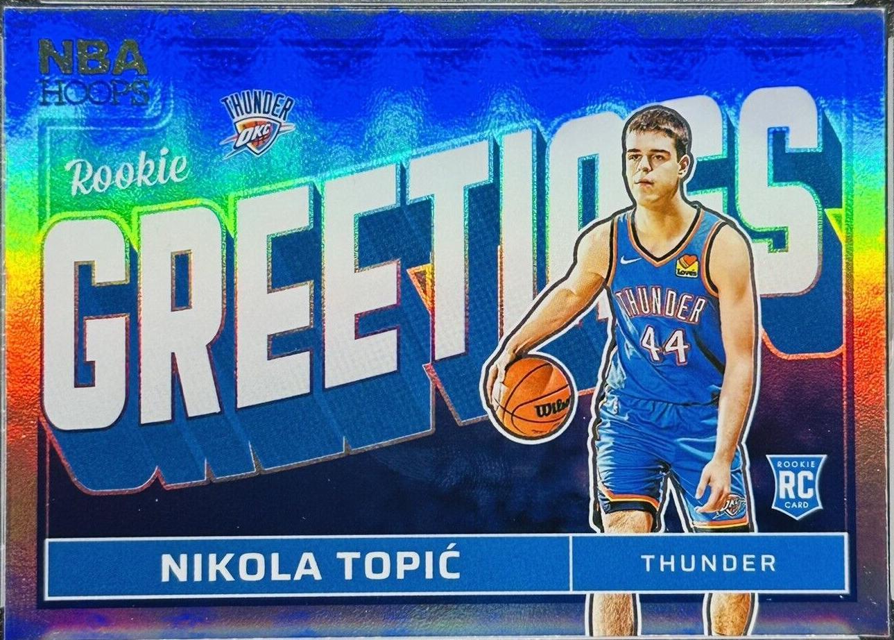2024-25 Panini Nba Hoops - Rookie Greetings Nikola Topic #20 Holo (RC ...