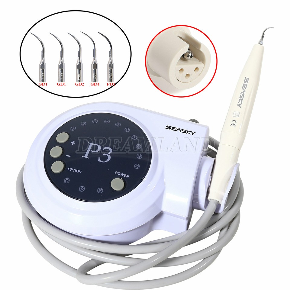 Dental Electric Scaler Ultrasonic Scaler fit Cavitron DTE 5*tips /4pcs ...