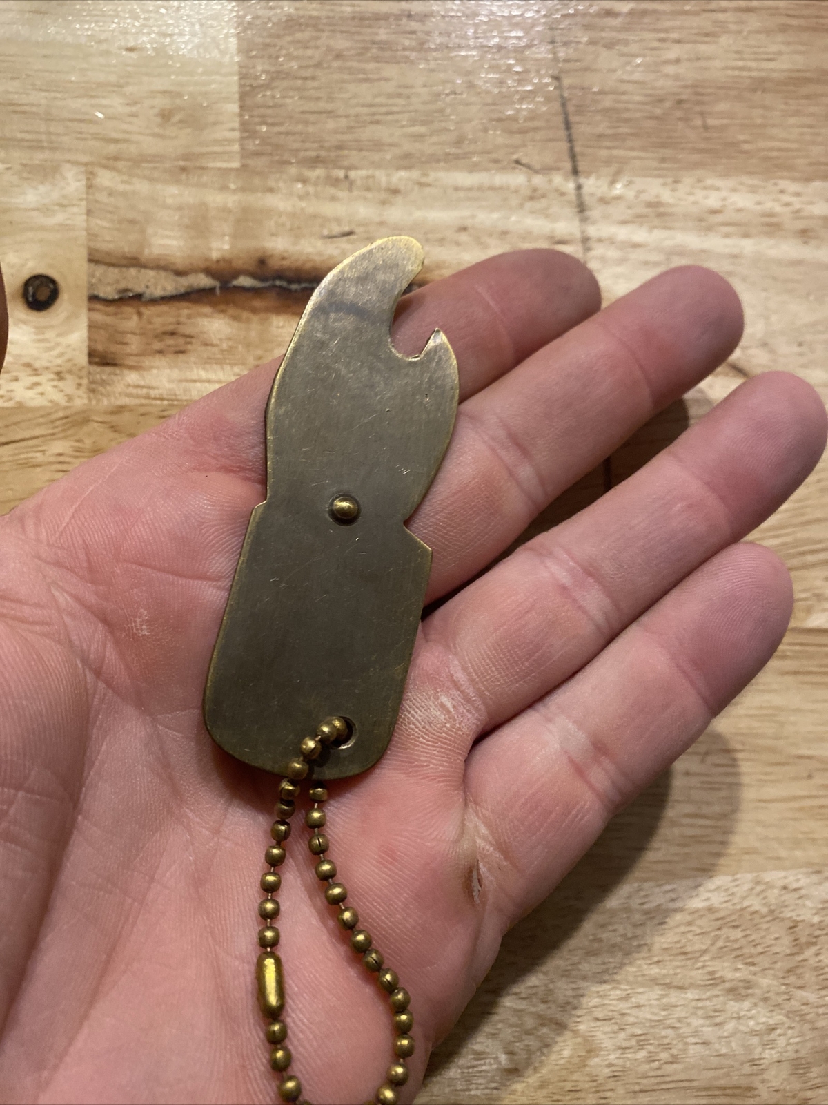 Coca Cola Bottle Opener Solid BRASS Keychain Tool Patina Coke Pepsi ...