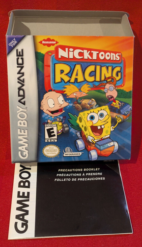 NICKTOONS RACING Gameboy Advance - Original BOX ONLY- NO GAME | eBay