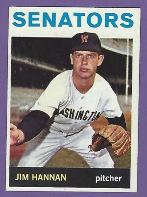 1964 Topps - #261 Jim Hannan - Washington Senators - NrMt (hs) | eBay