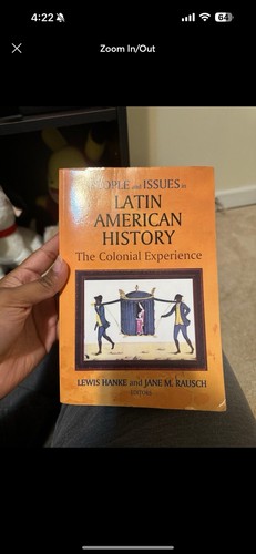 People and Issues in Latin American History V. 1; the Colonial ...