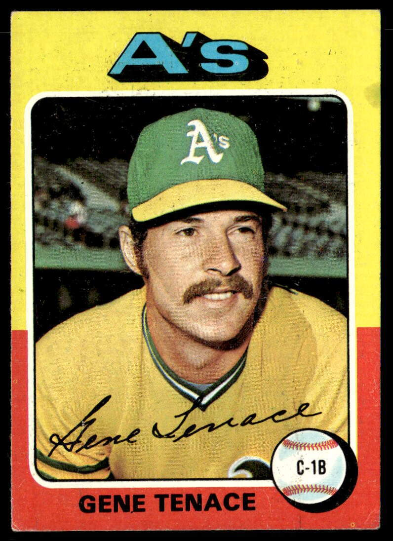 1975 Topps #535 Gene Tenace Baseball Oakland Athletics | eBay