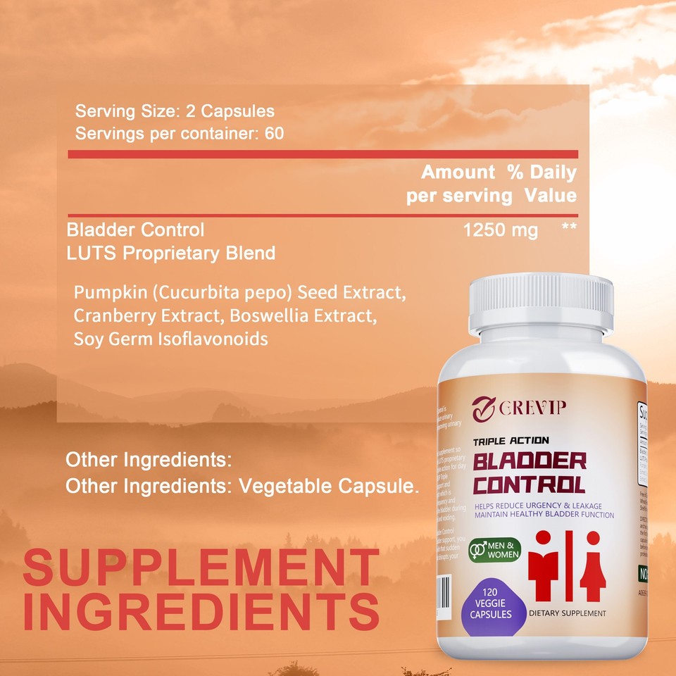 Bladder Control Capsules - Helps with Overactive Bladder, for Bladder ...