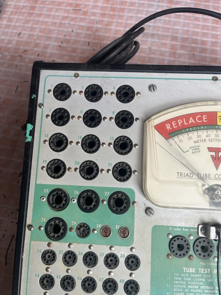 Mercury Self Service Tube Tester Vintage | eBay