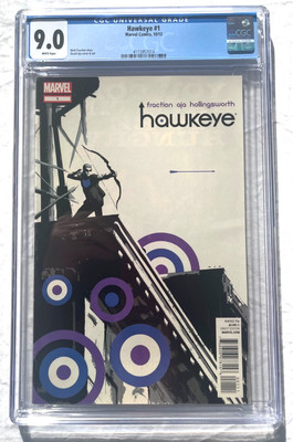 Hawkeye 1 CGC 9.0 The Matt Fraction Story White Pages Offer Up! 10/12 ...