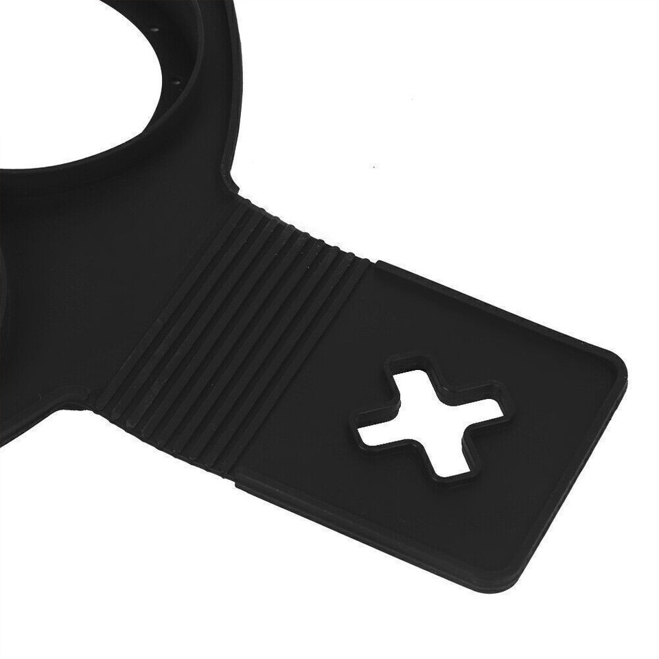 Black Kitchen Non-Stick Silicone Eggs Pancake Making Mold with handles ...