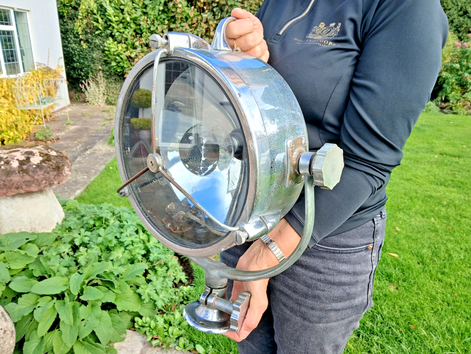 Lucas Marine 11" Francis Search Light 12v Working Searchlight Boat ...