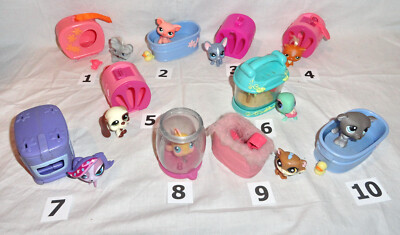 Littlest Pet Shop LPS Pets With Personal Carrier Sets YOU PICK & CHOOSE ...