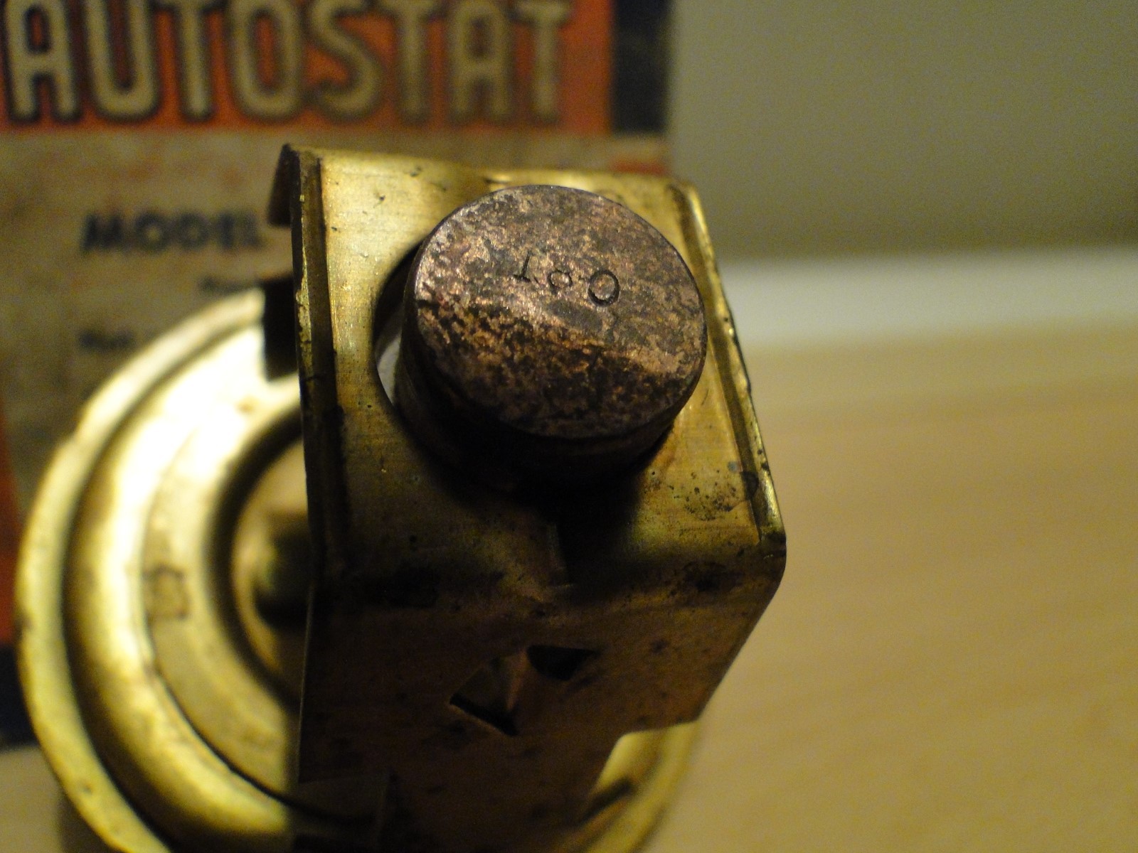 1955 Olds Packard Studebaker Fulton Autostat Brass Thermostat 180 Deg ...