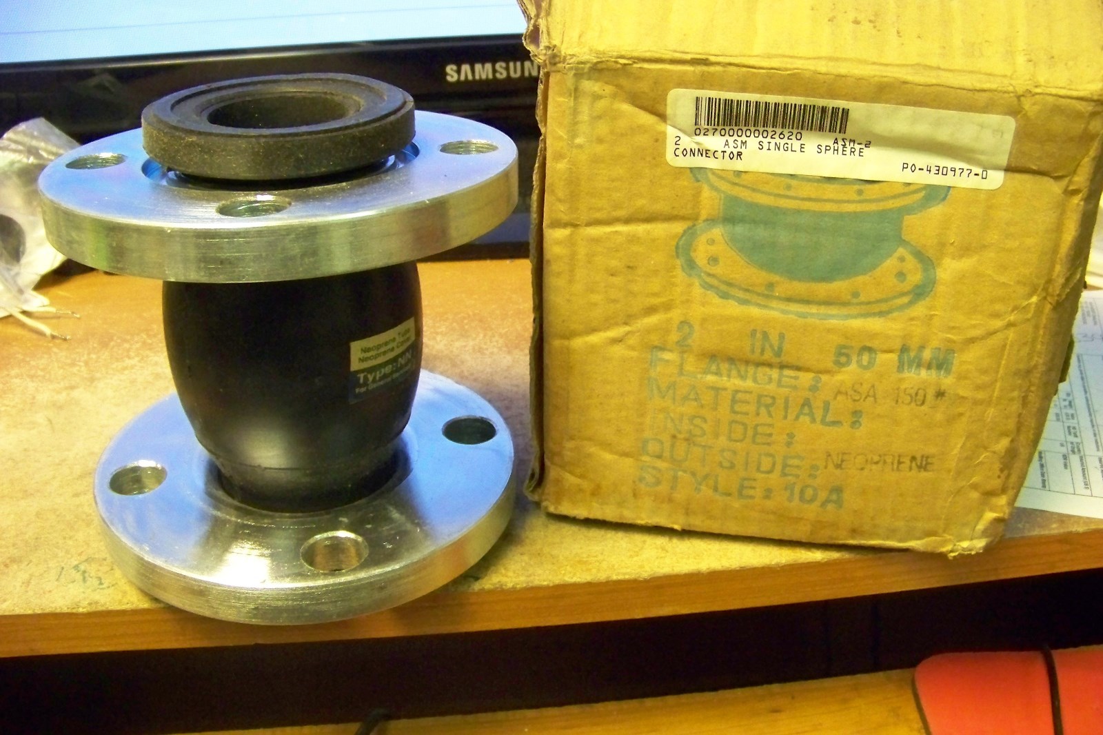 nos asm-2 Model 'ASM' Flanged Single-Sphere Connector | eBay