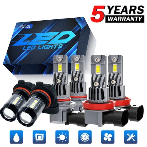 6000K LED Car Light high-low beam + fog light bulb kit for Lexus ES330 ...